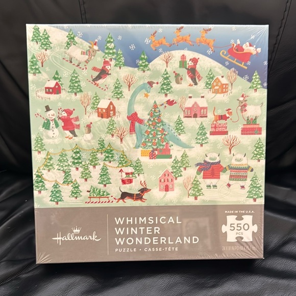 Hallmark | Toys | Vintage Hallmark Whimsical Winter Wonderland Scene ...